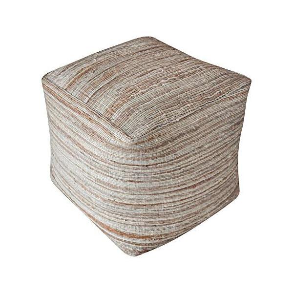 Uttermost Shiro Beige Hemp Pouf Ottoman、Gray、18 "W x 18" H x 18 "D、（23958）おおよそのサイズ : 18 x 18x18インチ 重さ : 5ポンド B0718TRZSS