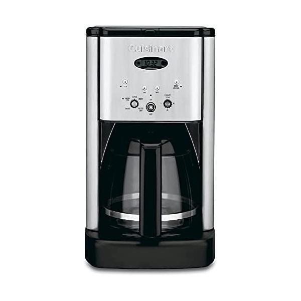 製品の説明クイジナートブリューセントラル12カッププログラマブルコーヒーメーカーは、ブラッシュドメタル仕上げとエレトなハイテク工業デザインで、どのキッチンでも大胆な主張をします。温度制御用の可変ヒータープレートを使用して、最初から最後までプ...