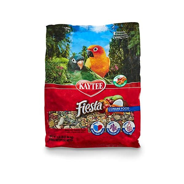 ケイティー フィエスタ インコ フードは、果物、野菜、種子、穀物のプレミアム ブレンドで作られた栄養強化グルメ ダイエットで、ペットの鳥に最大限の多様性、楽しさ、栄養を提供します。フィエスタには、消化器系の健康をサポートするプレバイオティク...