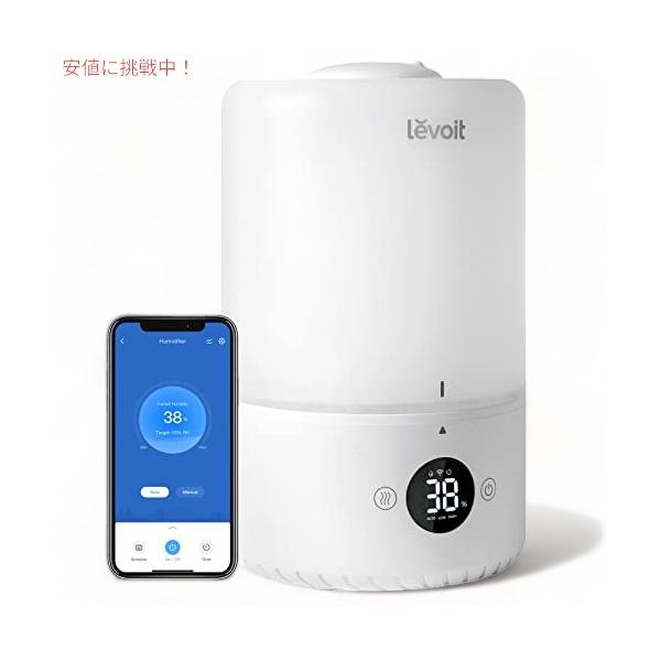 LEVOIT スマートクールミスト加湿器 寝室用 センサー付き 3L ホワイト製品寸法: 7.1 × 7.1 × 11.8 インチ / 18 × 18 × 30 cm 製品重量: 3 ポンド / 1.4 kg 静音動作: 28dB有効範囲:...