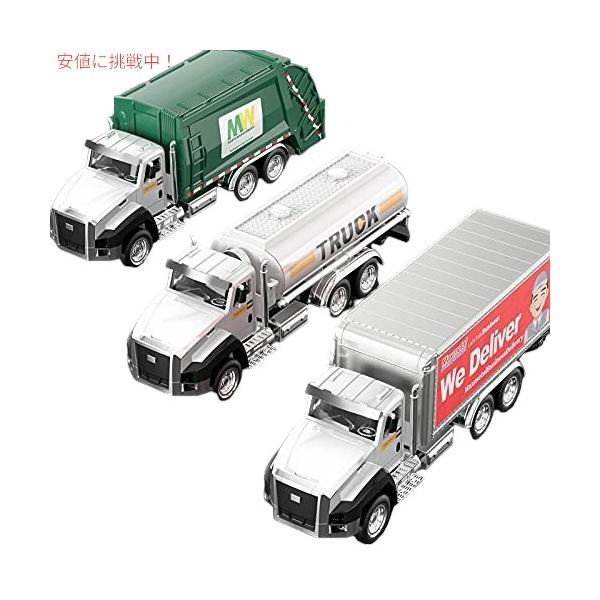 頭の部分は合金素材、その他の部分はABS素材で構成されています トラックの可動部分を押して遊ぶことで、お子様は遊びながら認知力と細かい運動能力を向上させますおおよそのサイズ : 10.43×8.39×2.44インチ 重さ : 1.28ポンド...