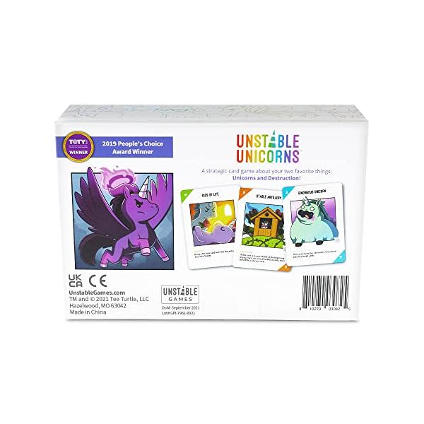 ユニコーン軍を構築します。友達を裏切る。ユニコーンは今あなたの友達です。 Unstable Unicorns は戦略的なカード ゲームで、友情を良い意味で破壊します。このゲームは、Kickstarter の史上最も支援されたプロジェクトのト...