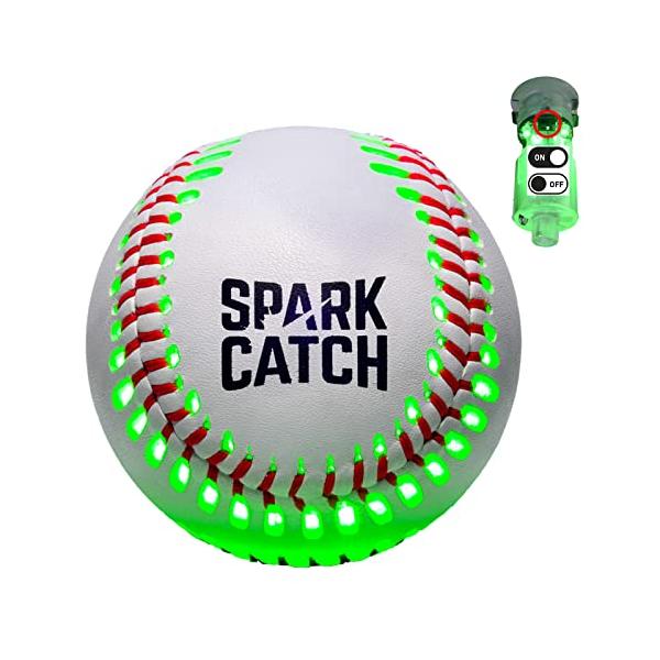 オン/オフ スイッチ バージョン - 最新バージョンにはオン/オフ スイッチが付属しています。 公式野球仕様 - ライトアップ野球は、最高のグリップのために公式野球と同じサイズ、重量、手作りのステッチ、本物の牛革を備えています。Intert...