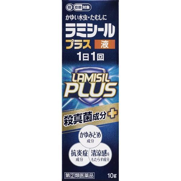 水虫・たむし用薬 1日1回で効く殺真菌成分 テルビナフィン塩酸塩配合水虫・たむしは白癬菌<水虫菌>というカビ(真菌)が皮ふ表面にある角質層に感染・寄生しておきる皮ふ病です。ラミシールプラス液は、殺真菌成分テルビナフィン塩酸塩を配...