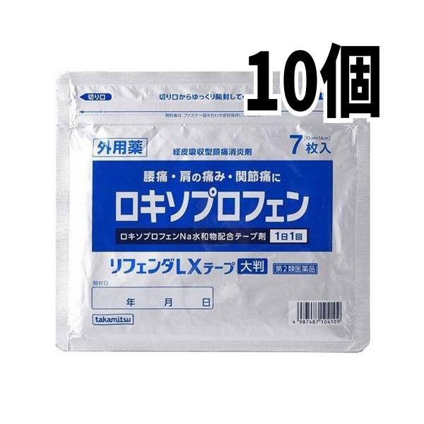 リフェンダLXテープロキソプロフェンナトリウム配合効能・効果 腰痛，肩こりに伴う肩の痛み，関節痛，筋肉痛，腱鞘炎（手・手首の痛み），肘の痛み（テニス肘など），打撲，捻挫効能関連注意用法・用量 表面のライナー（フィルム）をはがし，1日1回患部...