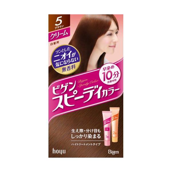 『ビゲン　スピーディカラー』が新登場！無香料でツンとしたニオイが気にならない。放置時間１０分の早染めタイプ白髪染め。密着浸透処方で白髪がしっかり染まる。ハイトリートメントタイプでしなやかな染め上がり。