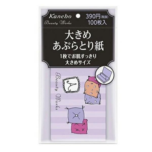 1枚でお肌すっきり大きめサイズ大きめサイズのあぶらとり紙。余分な皮脂を1枚でしっかり吸収します。○大きめサイズで、余分な皮脂を1枚でしっかり吸収します。○天然素材のあぶらとり紙で、お肌やさしくお使い頂けます。○柔らかさと適度なコシで、女性の...