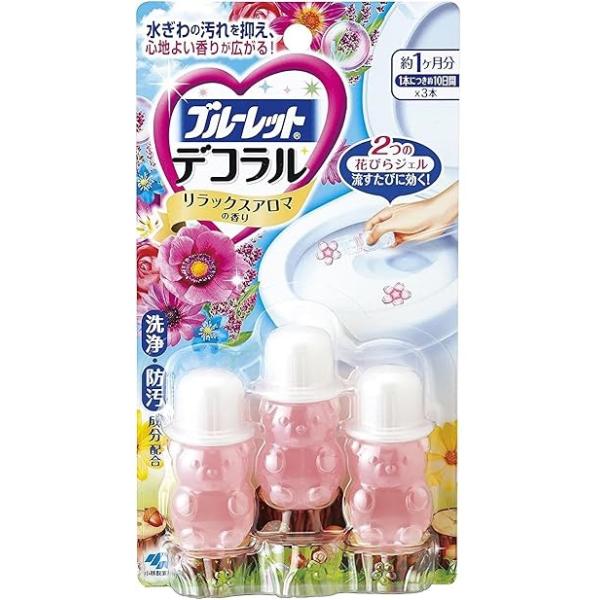 パッケージ変更の場合がありますご了承ください製品特徴便器表面に花びらジェルをデコって（貼り付けて）おくだけで、洗練された上品な香水調フレグランスが広がり、水ぎわのきれいを保ちます。洗浄成分の働きでしっかり洗浄。汚れ付着防止効果できれいを保ち...