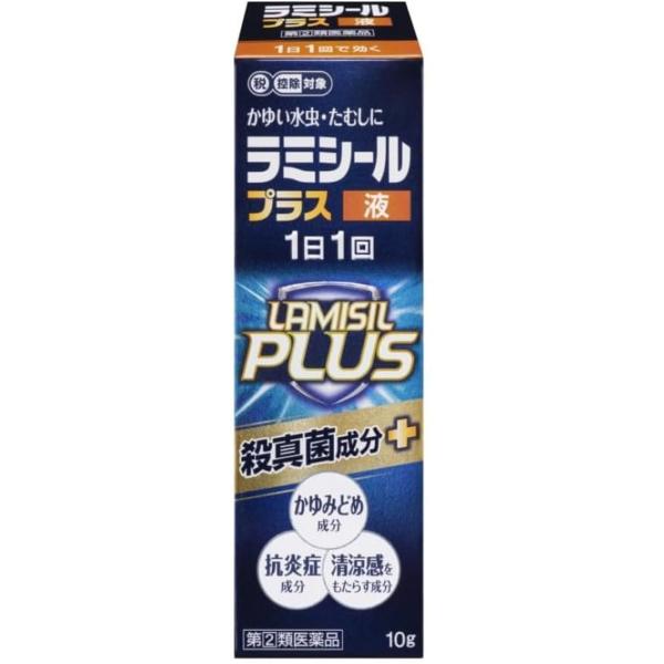 水虫・たむし用薬 1日1回で効く殺真菌成分 テルビナフィン塩酸塩配合水虫・たむしは白癬菌<水虫菌>というカビ(真菌)が皮ふ表面にある角質層に感染・寄生しておきる皮ふ病です。ラミシールプラス液は、殺真菌成分テルビナフィン塩酸塩を配...