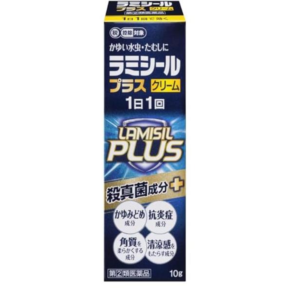 水虫・たむしは白癬菌<水虫菌>というカビ(真菌)が皮ふ表面にある角質層に感染・寄生しておきる皮ふ病です。ラミシールプラスクリームは、殺真菌成分テルビナフィン塩酸塩を配合する水虫・たむし治療薬です。●有効成分である「テルビナフィン...