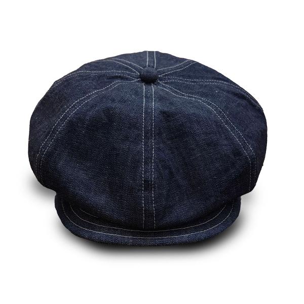 DCH-373　Denim CasquetteCotton 100%Free Size内周：約56cm〜61cm（後頭部に備わったゴムで伸縮します）つばの長さ：約5cm　1920~30年代頃に流行した帽子を元に企画。使っている生地は10オン...