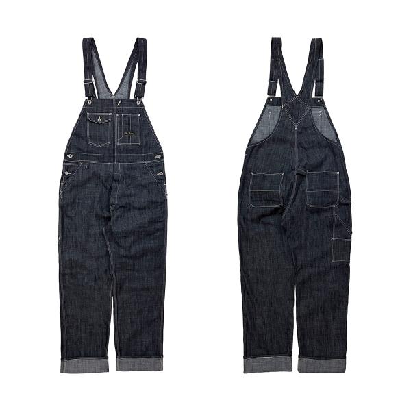DJ-1217 Denim Bib Over AllsCotton 100%1930〜40年代頃のオーバーオールを元に企画。この頃のオーバーオールの特徴は、幅広になったショルダーストラップとビブにつくポケットが個性的な点です。ショルダースト...