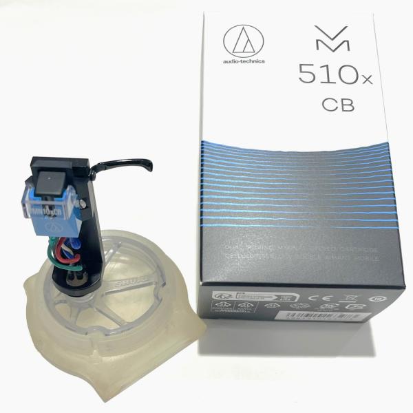 audio-technica ATVM510XCBリード線換装(白のみノーマル）・箱付き・接合丸針・適正針圧:1.8~2.2g(2.0g標準)*********************************■中古品になりますので、ご理解の...