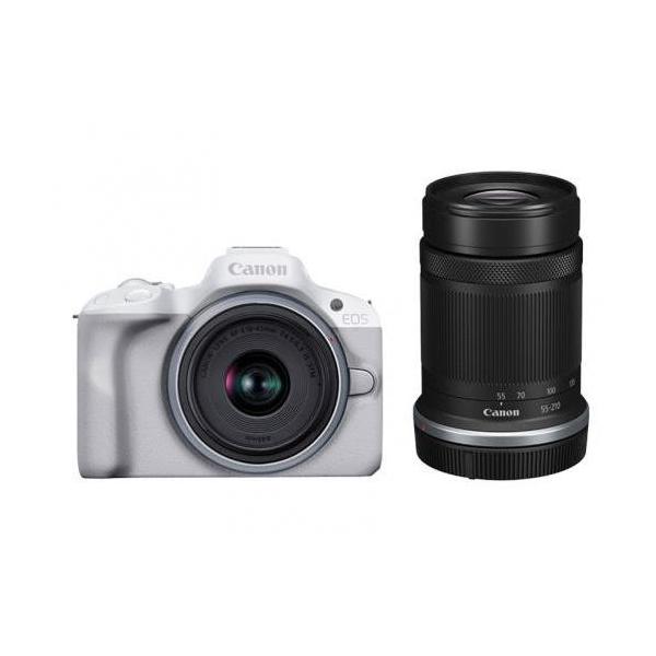 キヤノン カメラ ミラーレス一眼カメラ EOS R50 EOS R50 ダブルズームキット ホワイト CanonPSマークの種類：PSE届出事業者名：キヤノン株式会社