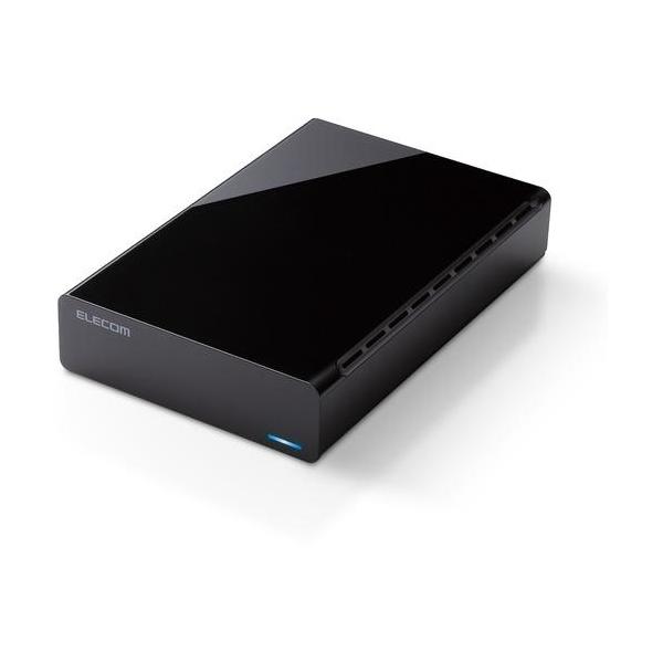 エレコム 外付けハードディスク 4TB ファンレス静音設計 ラバーフット付 ELD-HTV040UBK ブラック ELECOMPSマークの種類：PSE届出事業者名：エレコム株式会社