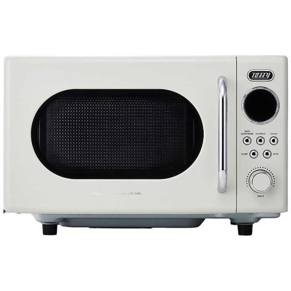 ラドンナ トフィー 電子レンジ 16L 単機能 レトロ 横開き コンパクト K-DR3-AW アッシュホワイト Toffy LADONNA