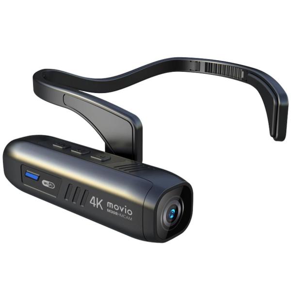 movio ナガオカ M308HMCAM ヘッドマウントカメラ Wi-Fi搭載 高画質 4K Ultra HD