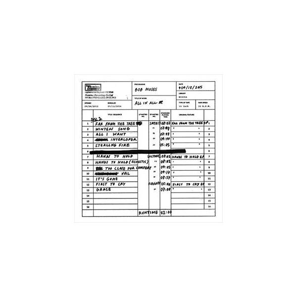 【発売日：2015年04月21日】種別:CD 【輸入盤】 洋楽クラブ/テクノ 発売日:2015/04/21 登録日:2015/03/31 ボブ・モーゼズ オール・イン・オール 内容:1. Far From The Tree2. Winter...