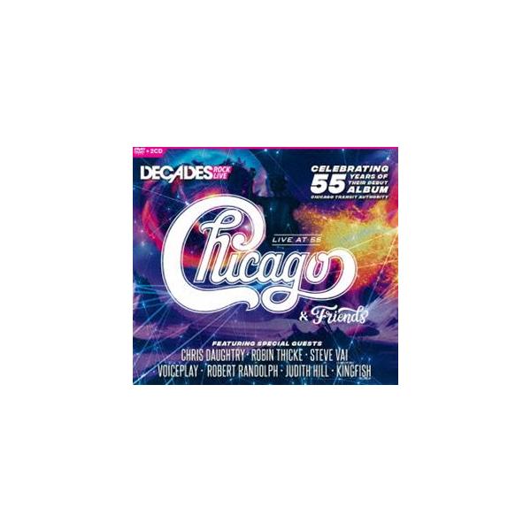 【発売日：2024年11月22日】種別:DVD 音楽洋楽ポップス 発売日:2024/11/22 販売元:ユニバーサル ミュージック 登録日:2024/10/04 シカゴ＆フレンズ シカゴフレンズ ライヴアット55 特典:解説／歌詞対訳／SH...