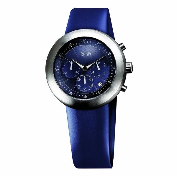 商品名称：CHRONOPOD Blue Suede品番：IPC006SILKケースサイズ：直径44mm、厚み17.5mmケース素材：ステンレススティールストラップ素材/カラー：シリコン/ブルーストラップ幅：24ｍｍムーブメント：日本製クォー...