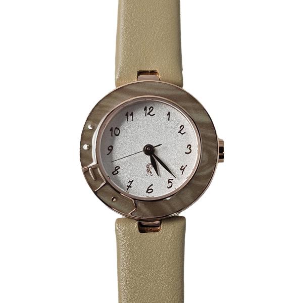 定価：27,500円ブランド：Roberta di Camerino品　番：RC7764-11BEサイズケース：直径：25mm／厚み：7mmm／ストラップ幅：12mm／腕廻り：125mm〜175mm素　材ケース：ステンレススティール＋IPG...