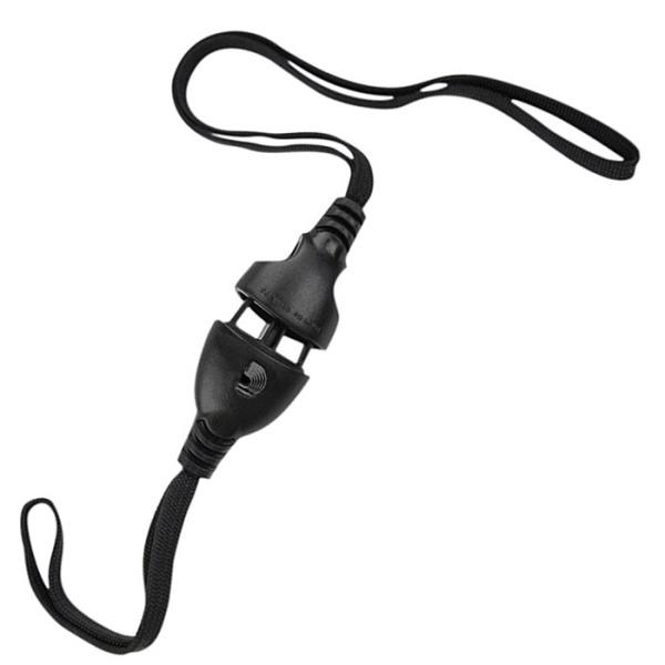 従来のように紐をギターに結ぶことがないため、演奏中に紐が緩み楽器が落下する心配もなく簡単に着脱可能です。コネクタが長くなっているため、ローポジションでの演奏中に、ストラップが邪魔になることもありません。