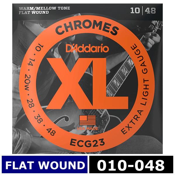 XL Chromes Flat Woundは、D'Addarioで最も温かみがありマイルドなサウンドを奏でるフラットワウンドエレキギター弦です。ジャズギタリストはもちろん、ブルースレジェンドにも愛されるこのフラットワウンド弦は、滑らかな弾き...