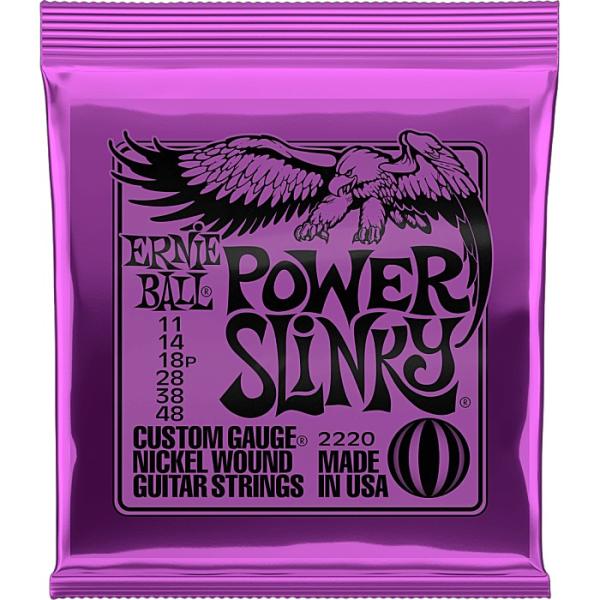 世界中のトップ・ギタリストから圧倒的な支持を得ているスタンダード・スリンキー・シリーズは、錫メッキしたヘックス・スティール・コア（六角形の芯線）にニッケルメッキ・スティールワイヤーを巻いたワウンド弦と、高硬度の錫メッキしたハイカーボン・ステ...