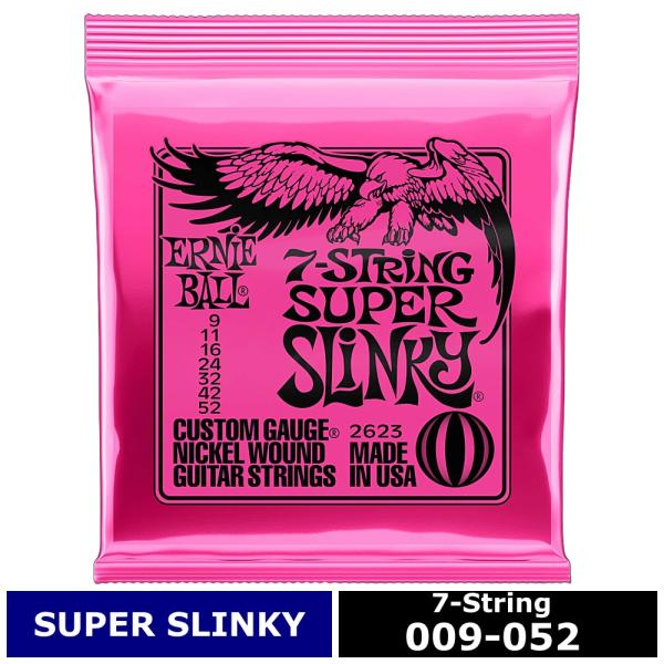 世界中のトップ・ギタリストから圧倒的な支持を得ているスタンダード・スリンキー・シリーズは、錫メッキしたヘックス・スティール・コア（六角形の芯線）にニッケルメッキ・スティールワイヤーを巻いたワウンド弦と、高硬度の錫メッキしたハイカーボン・ステ...