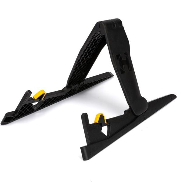 コンパクト軽量でありながら、アコースティックにも エレクトリックにも使えるスタンドです。ギターケースのポケットにも手軽に納まります。Height: 240mmWeight: 0.5kgBase radius: 400×280mmLoad c...