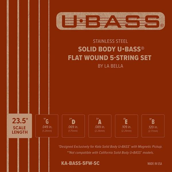 マグネットピックアップを搭載したKALA Solid Body U-BASS専用設計の弦です。Flat Wound弦のKA-BASS-5FW-SCはスチールの芯線にステンレススチールフラットワウンドが施されており、スムースな触り心地をもった...