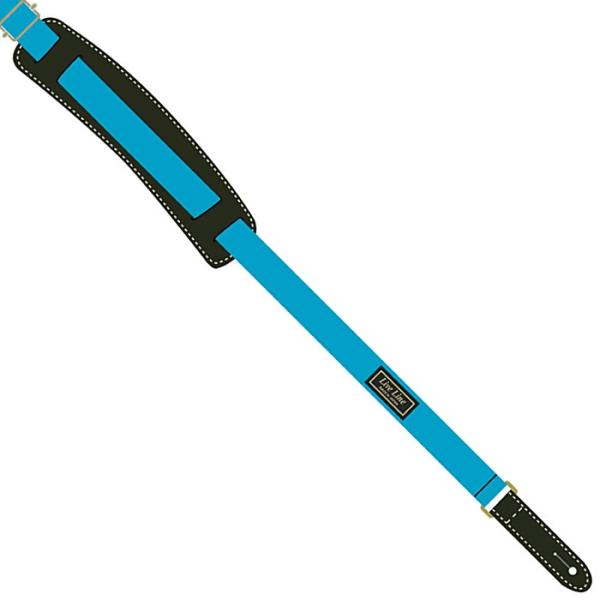 アクリルとコットンを混合したAC素材を採用した、レトロスタイル25mm幅ストラップ。ビニール素材によるエンドとショルダーパッドに替わり、新たに耐久性に優れたレザーを採用した高級感あふれるモデルです。長さ：100〜155cm