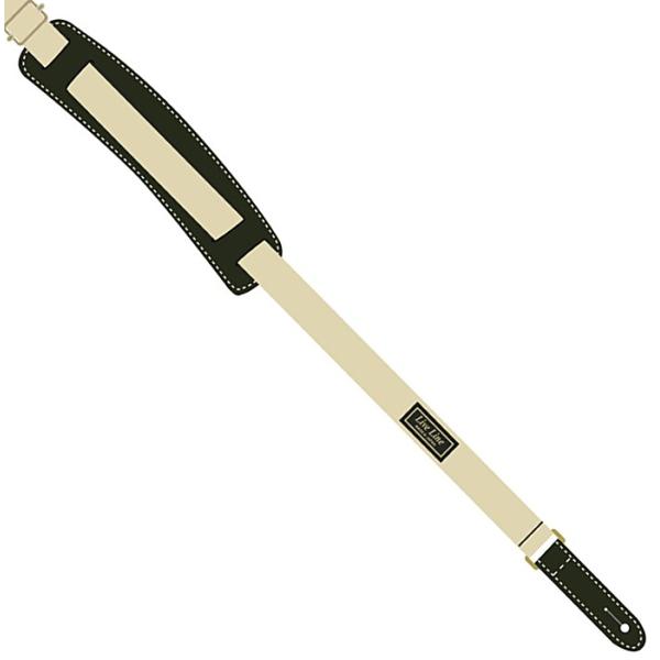 アクリルとコットンを混合したAC素材を採用した、レトロスタイル25mm幅ストラップ。ビニール素材によるエンドとショルダーパッドに替わり、新たに耐久性に優れたレザーを採用した高級感あふれるモデルです。長さ：100〜155cm