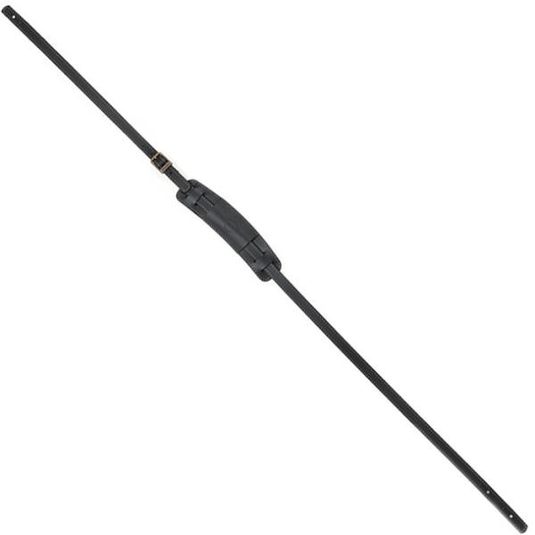 定番のトラディショナルなレトロシェイプのレザーストラップです。ステッチ入りモデル。長さ：124〜138cm