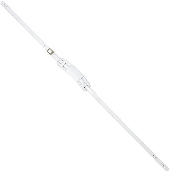 定番のトラディショナルなレトロシェイプのレザーストラップです。ステッチ入りモデル。長さ：124〜138cm