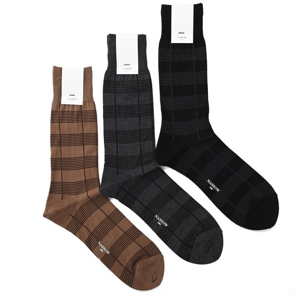 ブランド:NASSOW (ナッソー)品番: 1232105カラー:00 BLACK / 11 GREY / 73 CAMELサイズ:ONE(25-27cm)素材:綿・ナイロンソックス5点までのご注文はメール便（ネコポス）配送とさせていただき...