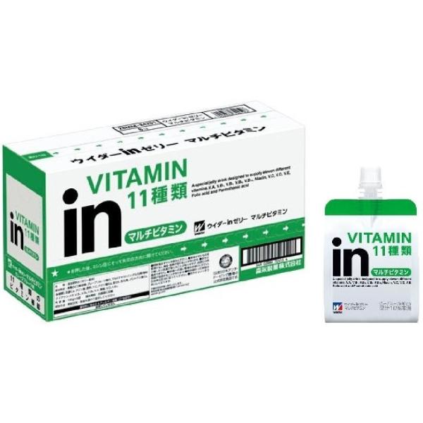 ウイダーinゼリー マルチビタミン グレープフルーツ味 180g×6個バランスのよい栄養補給11種類のビタミン配合(1食分以上のビタミン10種類、1日分以上のビタミンC配合※)グレープフルーツ味90kcal【原材料】果糖ぶどう糖液糖、グレー...