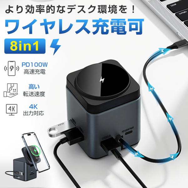 基本仕様▼品 番:W01重 量:293gサイズ: 64.5*64.5*78mm入 力: 最大100WHDMI:4096*2160/30HZポート: USB3.0*3USB-C*1 TF*1 SD*1 HDMI*1 有線LAN*1転送速度: ...