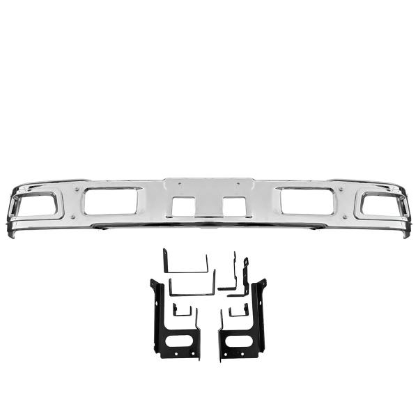 【商品詳細】　　・メーカー名:OREZ　　・商品名:07エルフ ローキャブ 標準キャブ フロントバンパー フォグカバー メッキ ステー付　　・メーカー品番:el-143　　・商品内容:07エルフ ローキャブ 標準キャブ フロントバンパー フ...