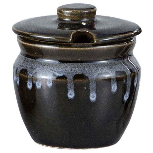 自家製の梅干しやキムチ、薬味などを小分けにして保存するのに便利な壺型の保存容器です。そのまま食卓に出せるデザイン性の高さが魅力。家庭用にはもちろん、ラーメン店さんなどの卓上漬物入れとしても人気の商品です。サイズ: 直径 8.6x高さ 9.5...