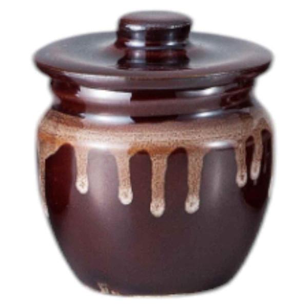 自家製の梅干しやキムチ、薬味などを小分けにして保存するのに便利な壺型の保存容器です。そのまま食卓に出せるデザイン性の高さが魅力。家庭用にはもちろん、ラーメン店さんなどの卓上漬物入れとしても人気の商品です。サイズ: 直径 6.6x高さ 8.5...