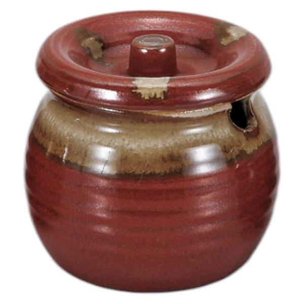 自家製の梅干しやキムチ、薬味などを小分けにして保存するのに便利な壺型の保存容器です。そのまま食卓に出せるデザイン性の高さが魅力。家庭用にはもちろん、ラーメン店さんなどの卓上漬物入れとしても人気の商品です。サイズ: 直径 9.5x高さ 8.5...