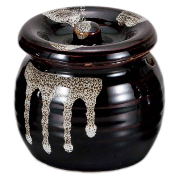 自家製の梅干しやキムチ、薬味などを小分けにして保存するのに便利な壺型の保存容器です。そのまま食卓に出せるデザイン性の高さが魅力。家庭用にはもちろん、ラーメン店さんなどの卓上漬物入れとしても人気の商品です。サイズ: 直径 9.5x高さ 8.5...