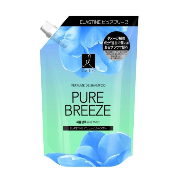 エラスティン ピュアブリーズ パヒューム シャンプー 詰め替え 350ml ELASTINE パヒューム シャンプー内容量：シャンプー350ｍLPURE BREEZE：女性らしく優雅なローズフローラルの香りダメージ補修成分*配合でダメージヘ...