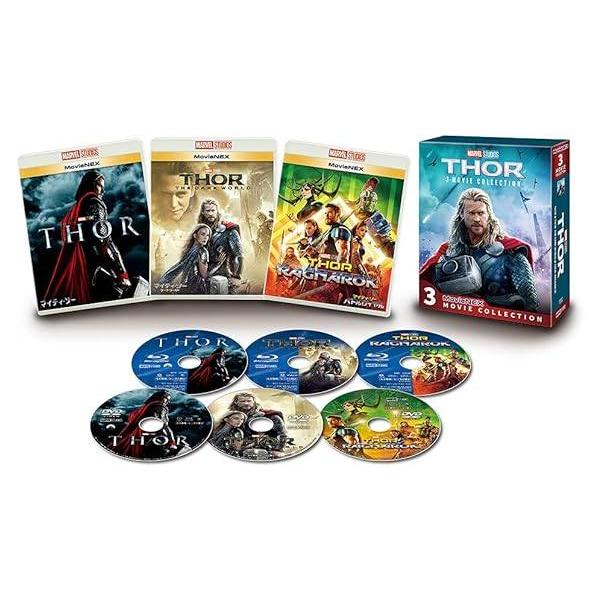 マイティ・ソー MovieNEX 3ムービー・コレクション(期間限定) [Blu-ray] 出演者 クリス・ヘムズワース、ナタリー・ポートマン、トム・ヒドルストン、アンソニー・ホプキンス、浅野忠信音声 /  日本語・英語 字幕 /  日本語...