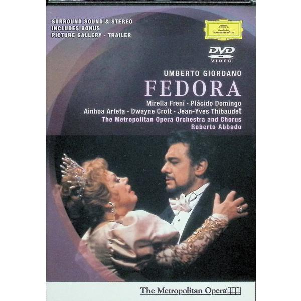 ジョルダーノ:歌劇《フェドーラ》全曲 [DVD] ジョルダーノ、指揮:ロベルト・アバド、ミレッラ・フレーニ（フェドーラ）、プラシド・ドミンゴ（ロリス）、ドゥウェイン・クロフト、メトロポリタン歌劇場JAN : DVD/ブルーレイ,演劇 / ミ...