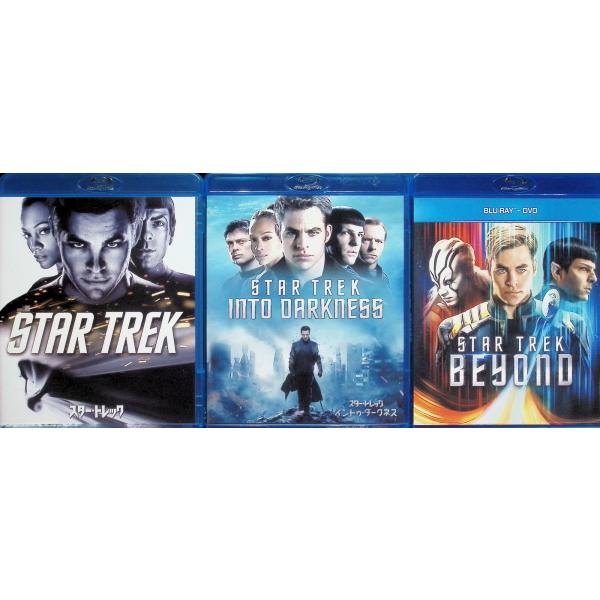 スター・トレック リブート映画版 3作品セット[Blu-ray] クリス・パイン／ザッカリー・クイント／レナード・ニモイ／エリック・バナ　J.J.エイブラムス（監督・製作）音声 /  日本語・英語 字幕 /  日本語・英語JAN : 498...
