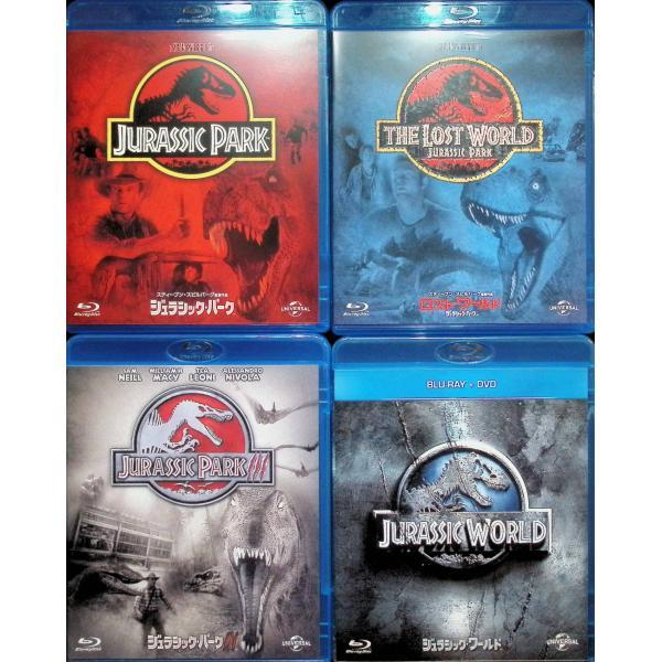 ジュラシック・パーク 4作品セット[Blu-ray] スティーヴン・スピルバーグ、コリン・トレヴォロウ（監督）、サム・ニール、ジェフ・ゴールドブラム、ローラ・ダーン、クリス・プラット、ブライス・ダラス・ハワード音声 /  日本語・英語 字幕...