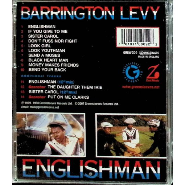 Englishman (Reis) バーリントン・リーバィ【JAN/品番】0601811000922/GreensleevesVpCD,洋楽