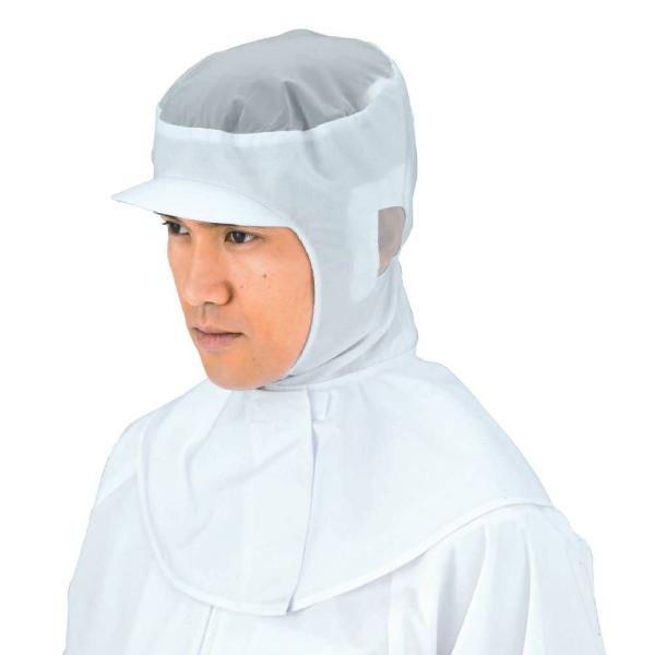 非常に細かいメッシュを使用することにより、通気性を保ったまま、毛髪など異物の脱落を防ぎます。毛髪の混入を防ぐデザイン。1日で約50〜70本落ちる人の抜け毛を防ぎます。[ 材質 ] ポリエステル65%、綿35%、ブロード  メッシュ部：ポリエ...